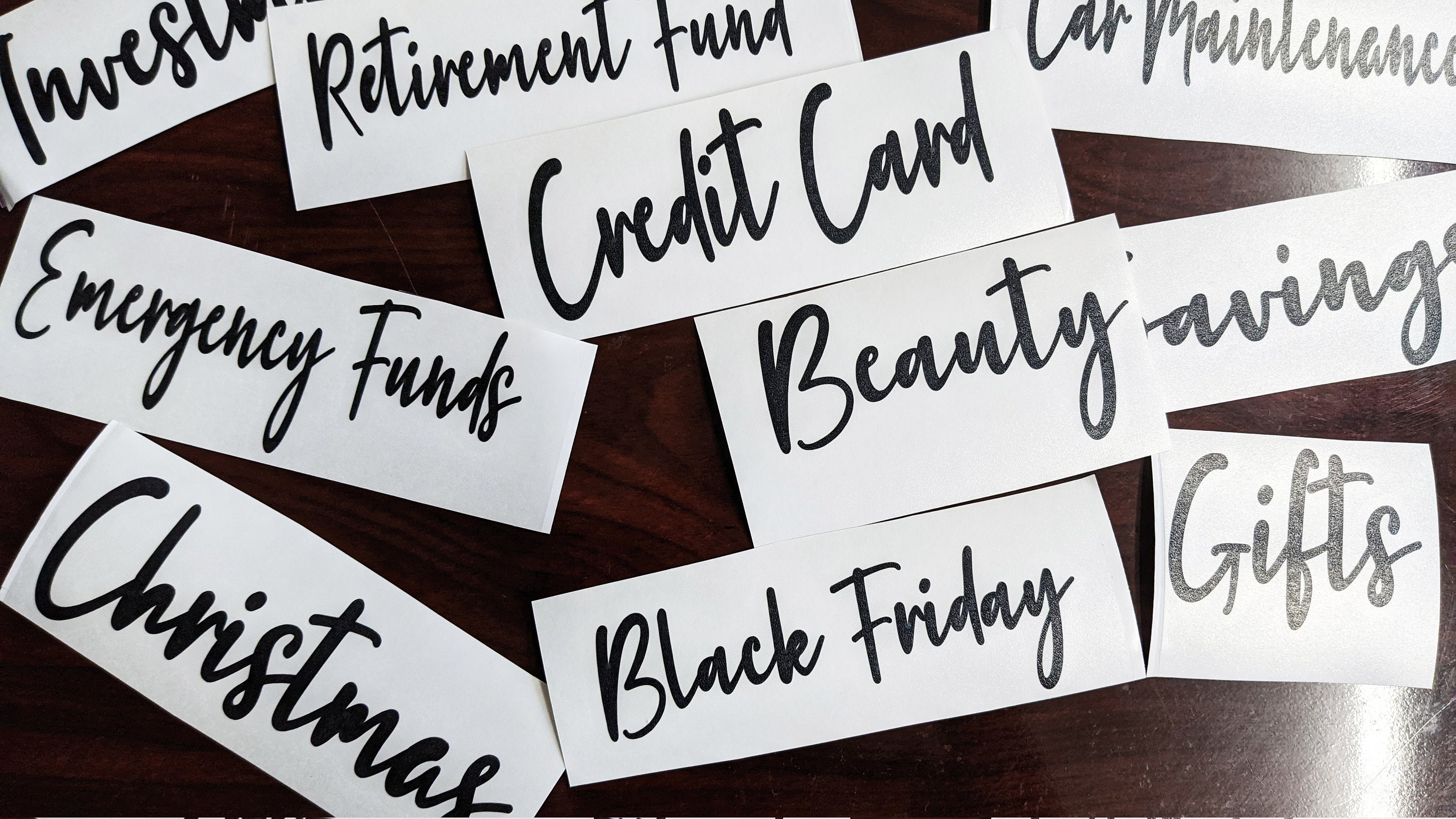 Savings Cash Envelope Labels Custom Budget Planner Binder - Etsy