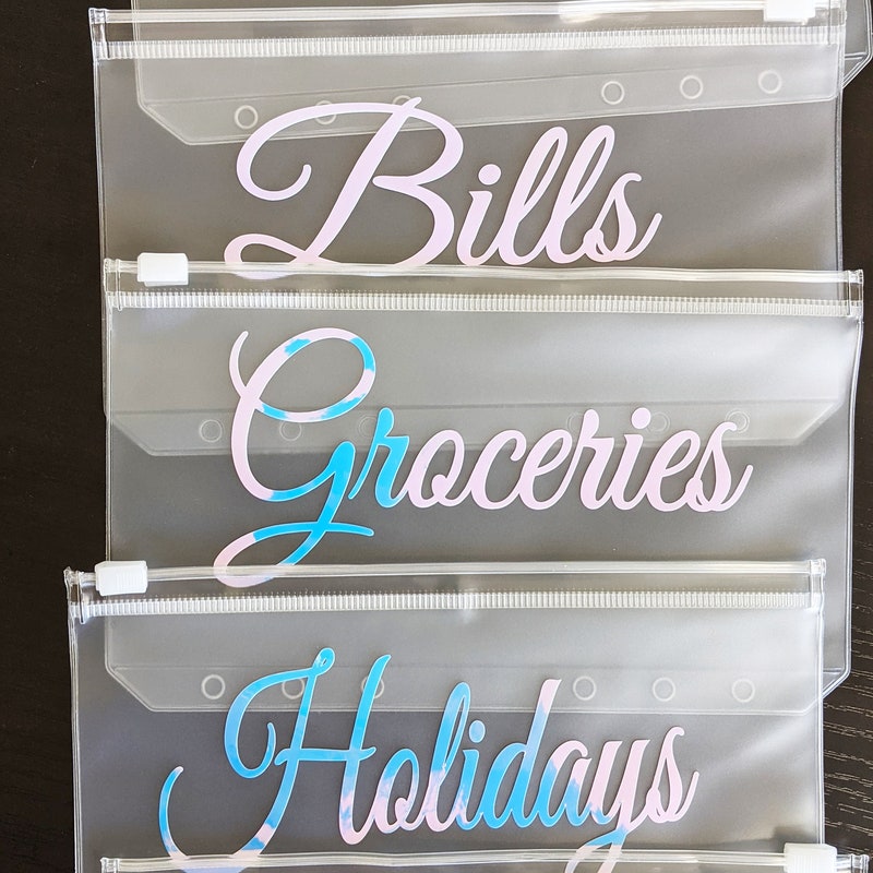 Zipper Cash Envelopes - Etsy
