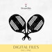 Beach Tennis Racket SVG, Tennis Racket PNG, Beach Tennis Racket Cut ...