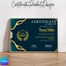 Completion Award | Editable Template | Canva Certificate | Printable ...