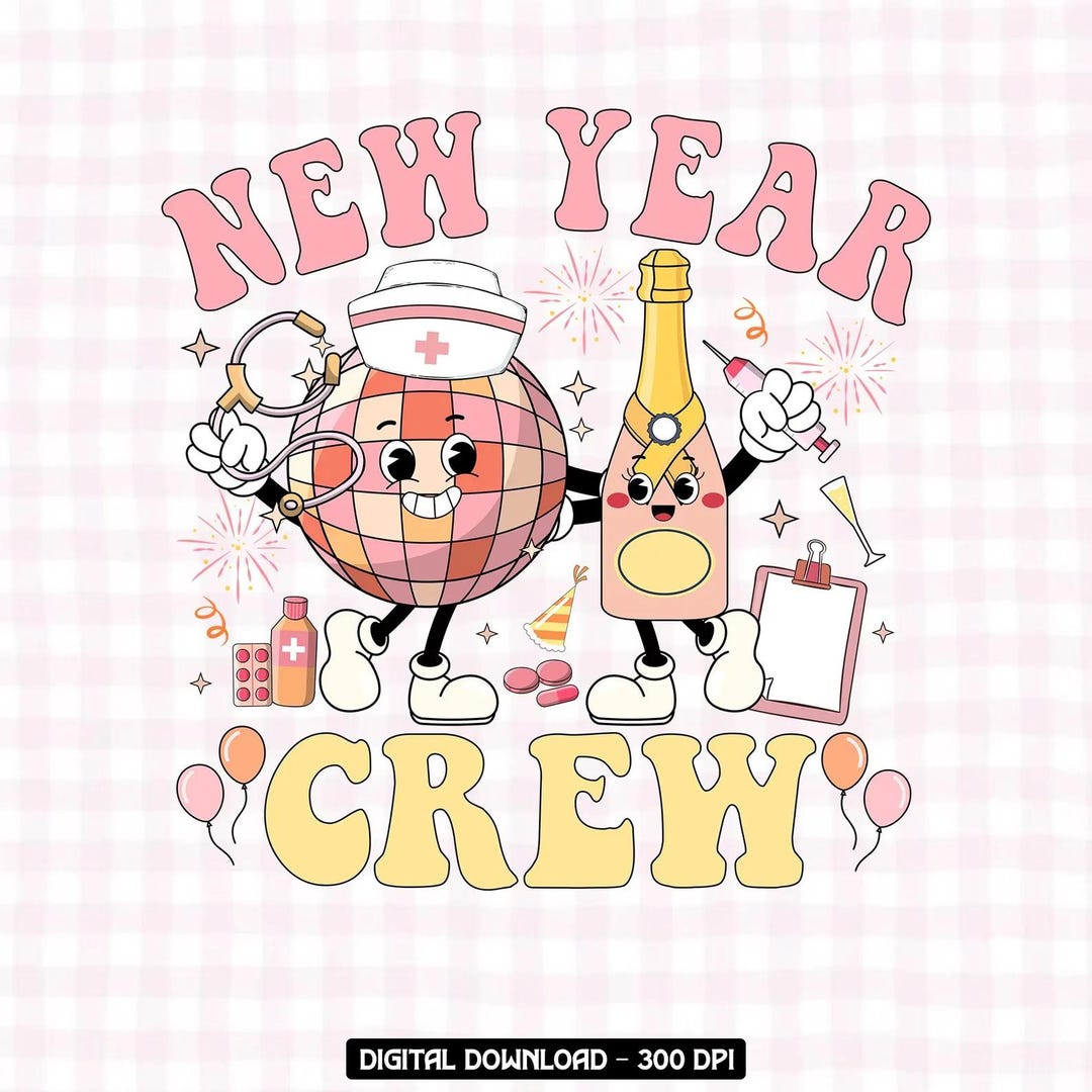 New Year Crew Nurse PNG, Happy New Year Png, Nurse Png, Nurse ...