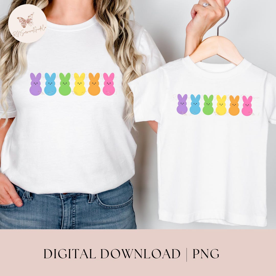 Easter Peeps Bunny Svg: Marshmallow Clipart (digital Download) - Etsy