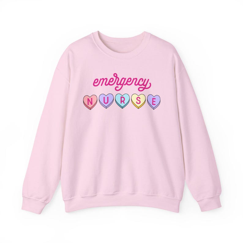Emergency Nurse SVG Png | Cute Nurse Valentine Hearts Design | Er Nurse ...