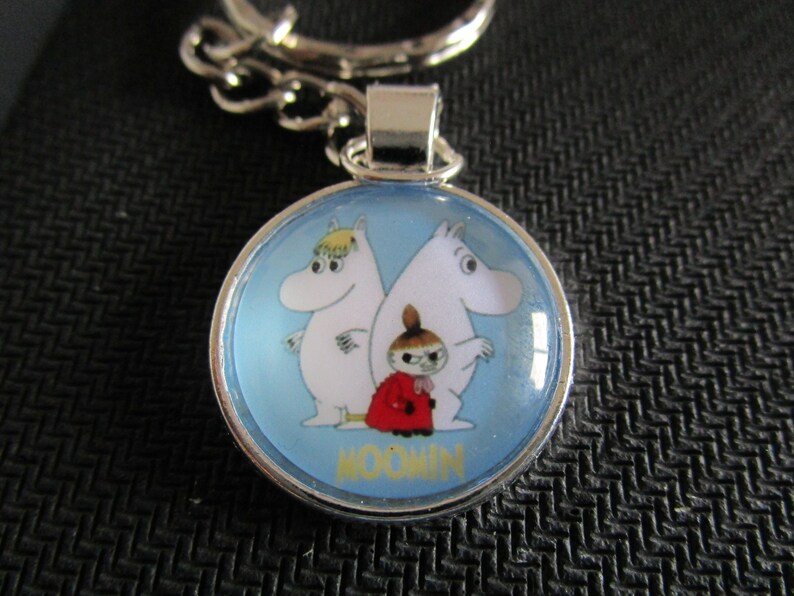 Moomin Enamel Keyring, Cartoon Character Charm - Etsy UK