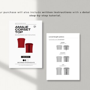 Strapless Corset / Bustier Top PDF Sewing Pattern 3 Length - Etsy