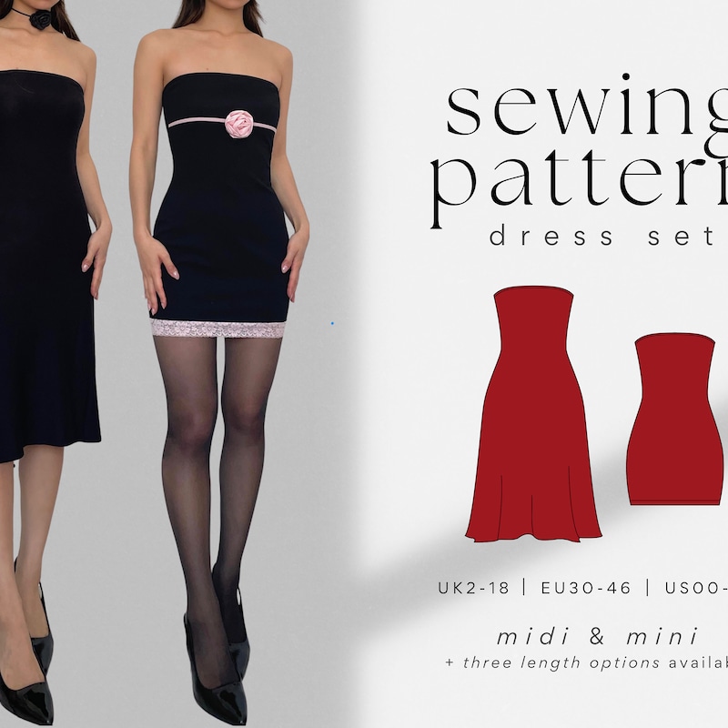 Mini Dress Sewing Pattern - Etsy