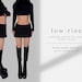 A-line Micro Mini Skirt PDF Sewing Pattern | Low-waist & High-waist | 3 ...