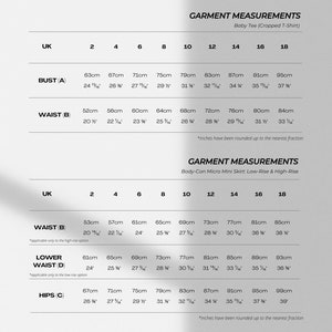 Baby Tee & Micro Mini Skirt Set PDF Sewing Pattern | Size UK2-18 | A4 ...