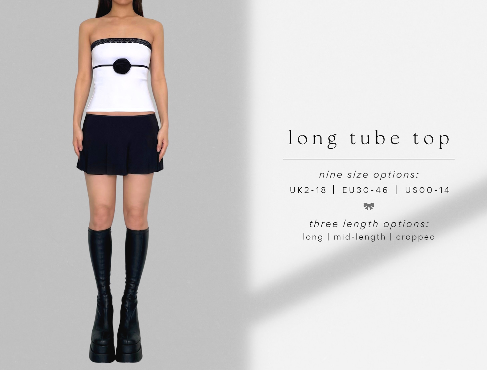 Tube Top PDF Sewing Pattern | Easy, Beginner Friendly | Long, Mid ...