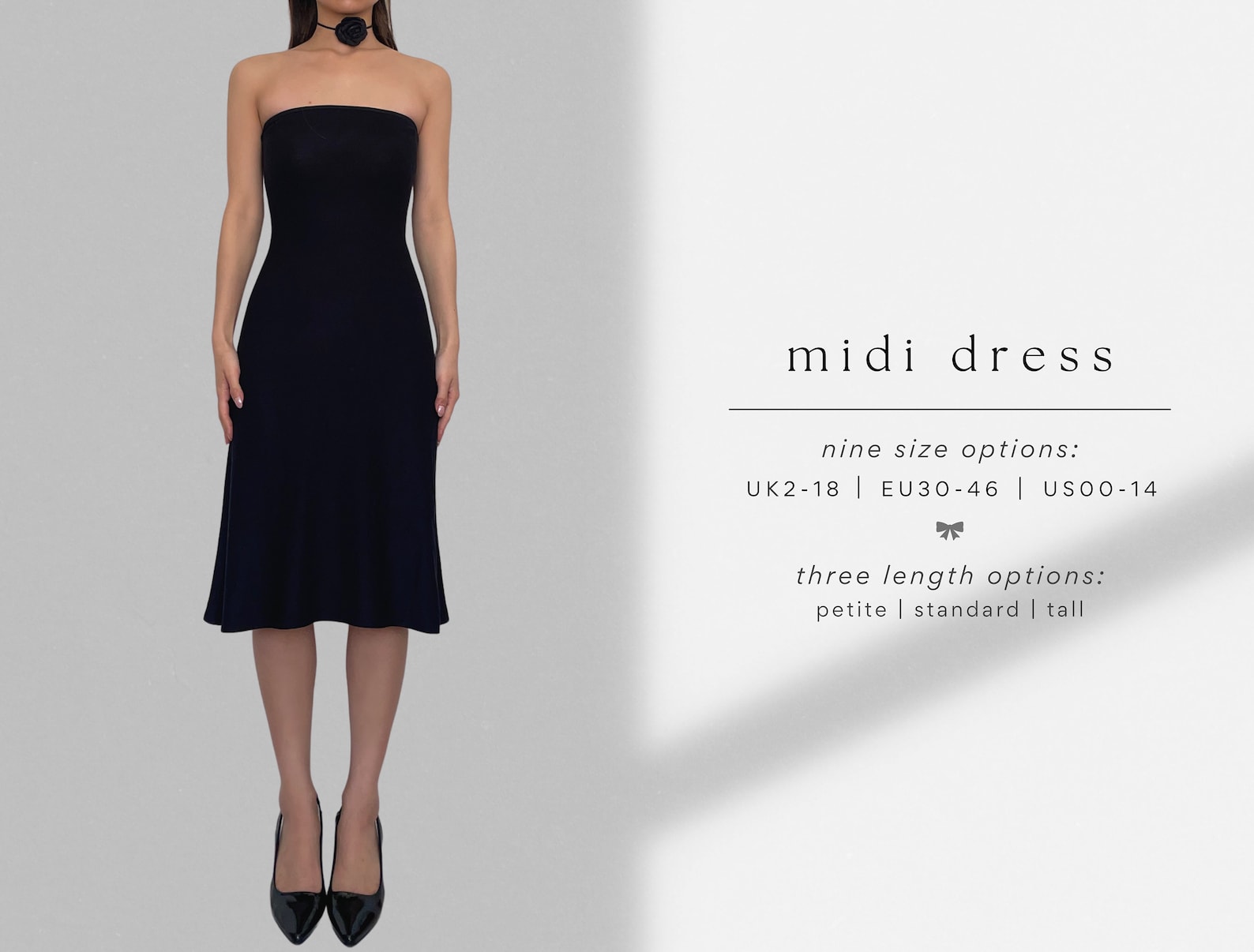 Tube Dress Set: Midi, Mini Dress PDF Sewing Pattern Easy, Beginner ...