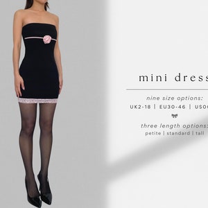 Tube Dress Set: Midi, Mini Dress PDF Sewing Pattern | Easy, Beginner ...