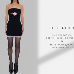 Tube Dress Set: Midi, Mini Dress PDF Sewing Pattern | Easy, Beginner ...