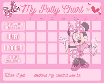 Minnie Potty Chart - Etsy