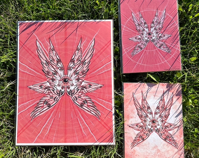 Seraphim Biblically Accurate Angel Digital Illustartion Art Print - Etsy