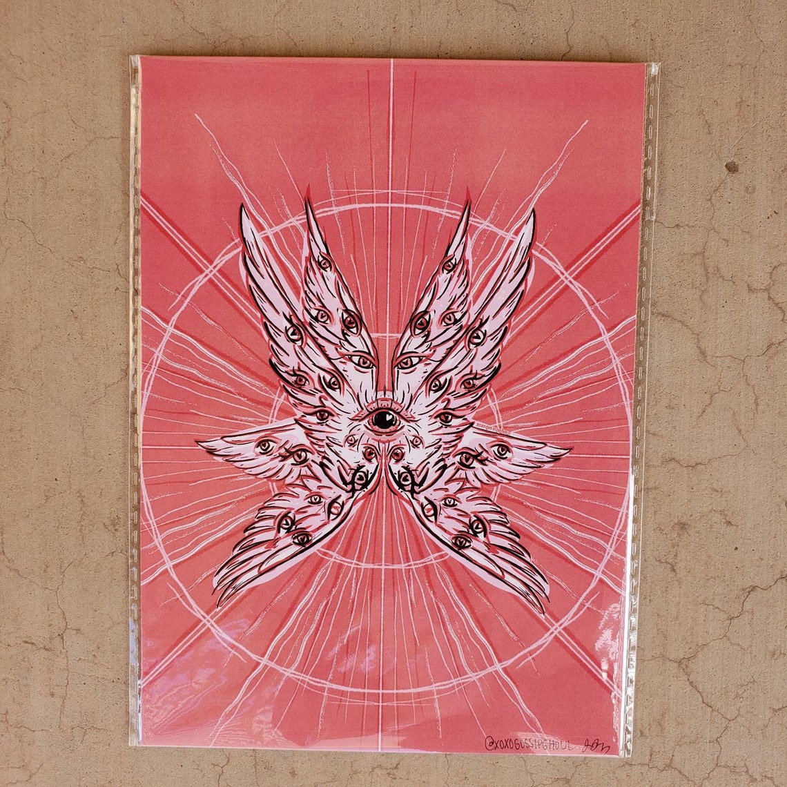 Seraphim Biblically Accurate Angel Digital Illustartion Art Print - Etsy