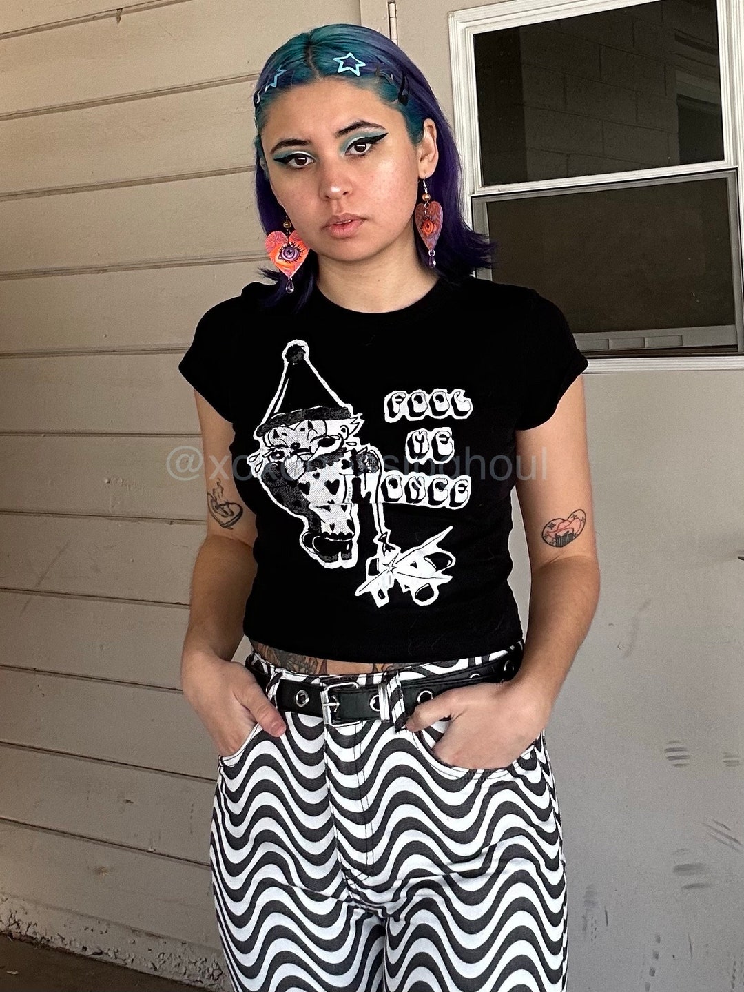 Cropped Clown Baby “fool Me Once” “fool Me Twice” Ribbed Baby Tee - Etsy