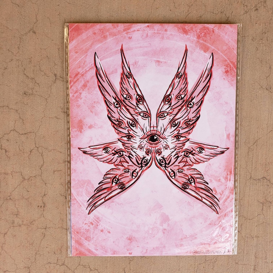 Seraphim Biblically Accurate Angel Digital Illustartion Art Print - Etsy