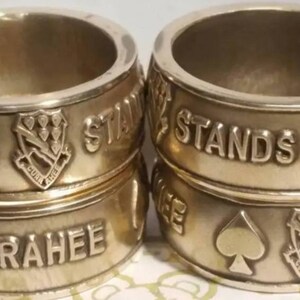 506th Currahee Challenge Coin Ring "stands Alone" - Etsy