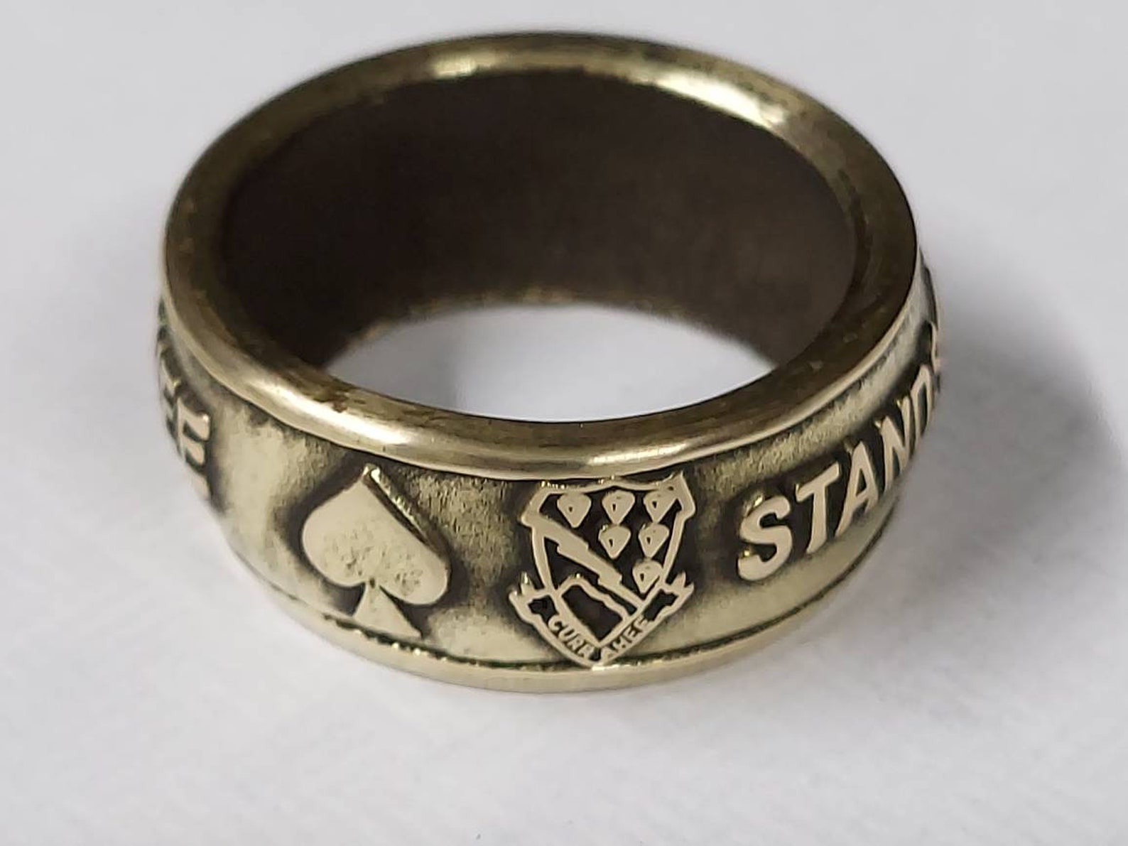 506th Currahee Challenge Coin Ring "stands Alone" - Etsy