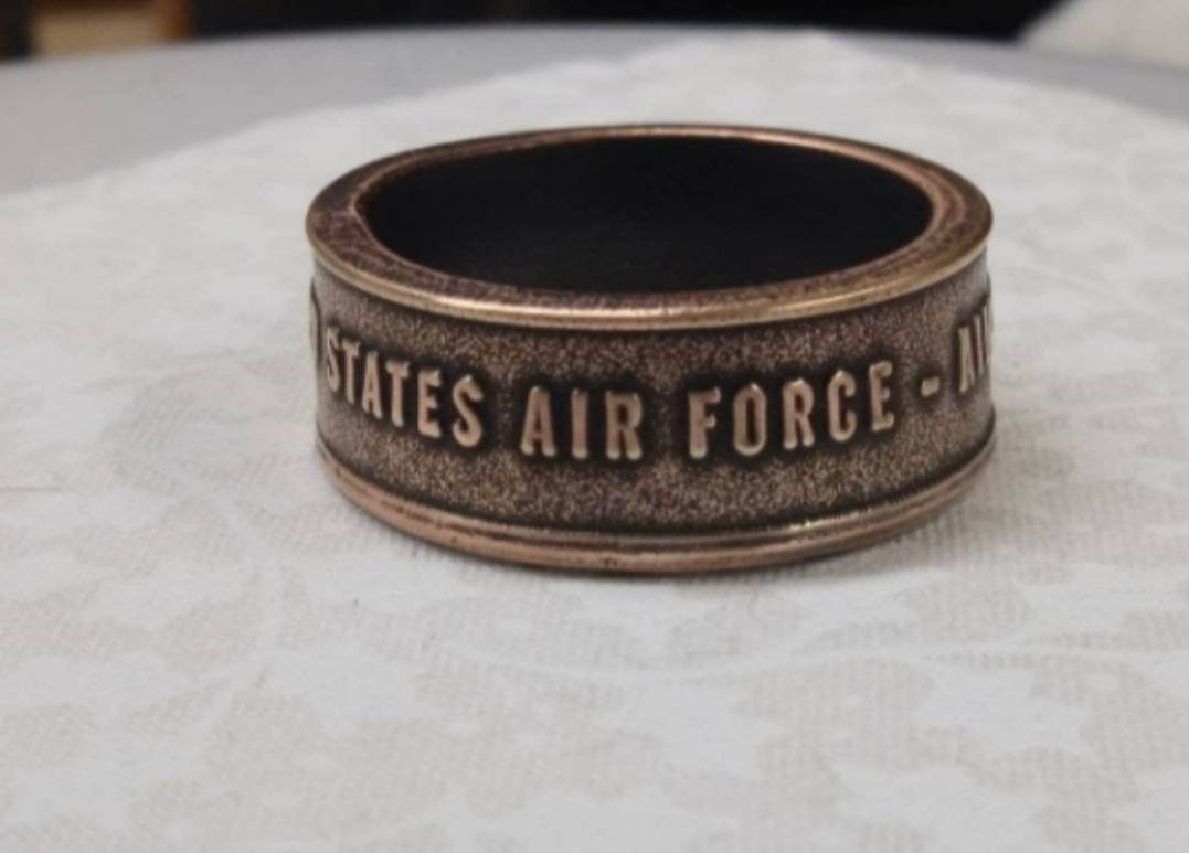 United States Air Force Challenge Coin Ring " Aim High" - Etsy