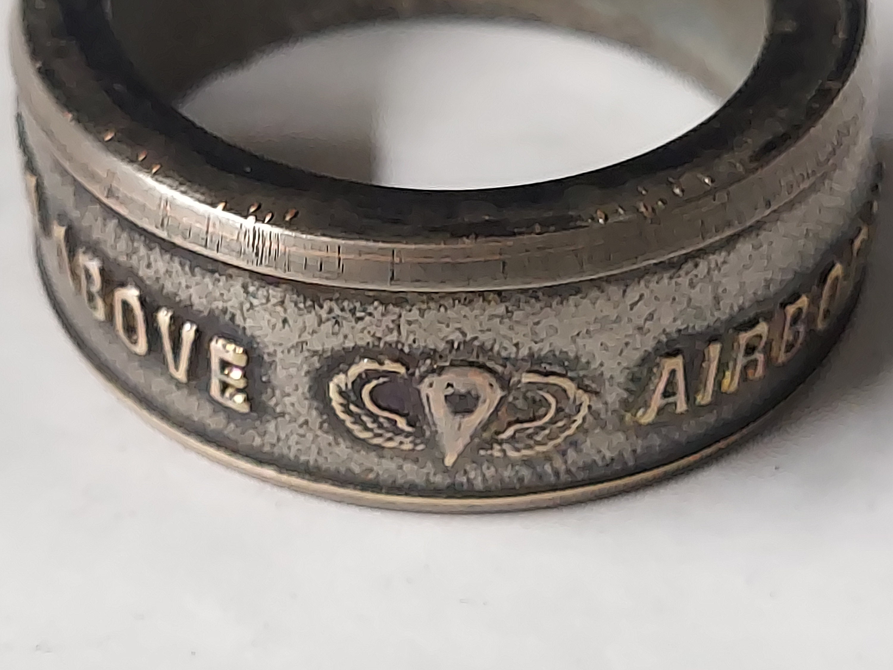 Airborne All the Way Challenge Coin Ring - Etsy