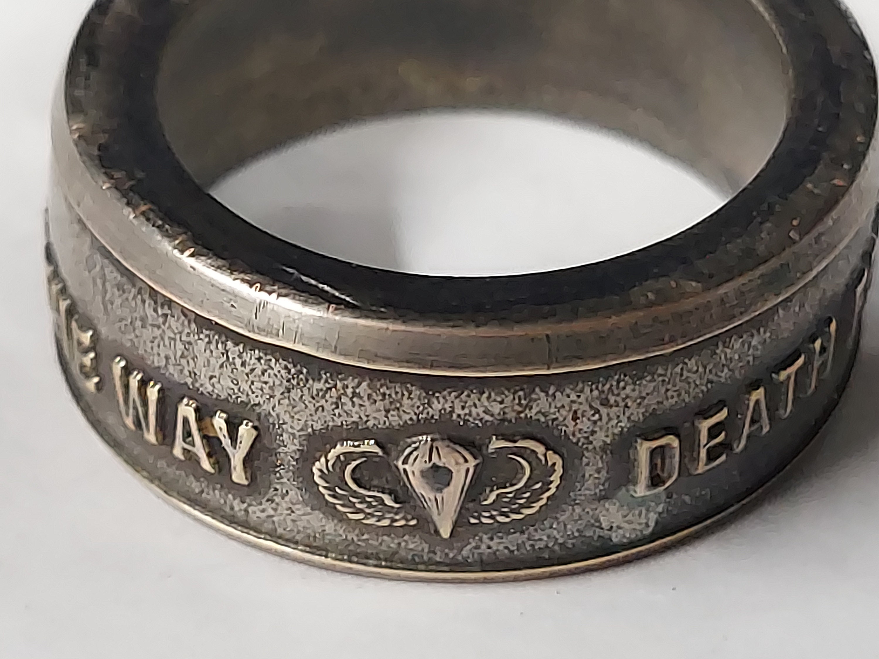 Airborne All the Way Challenge Coin Ring - Etsy