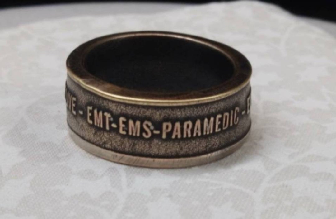 Ems, Emt, Paramedic, Challenge Coin Ring - Etsy