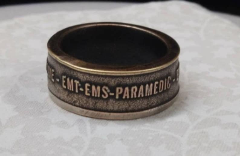 Ems, Emt, Paramedic, Challenge Coin Ring - Etsy