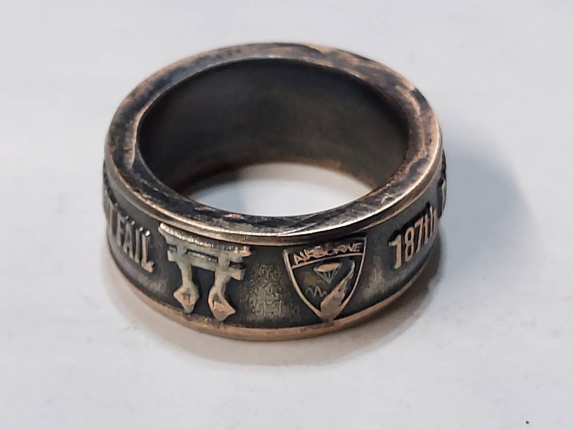 187th Rakkasans Challenge Coin Ring - Etsy