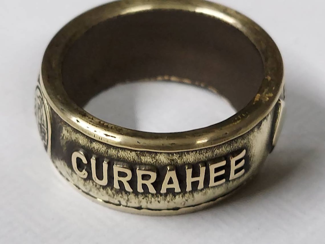 506th Currahee Challenge Coin Ring "stands Alone" - Etsy