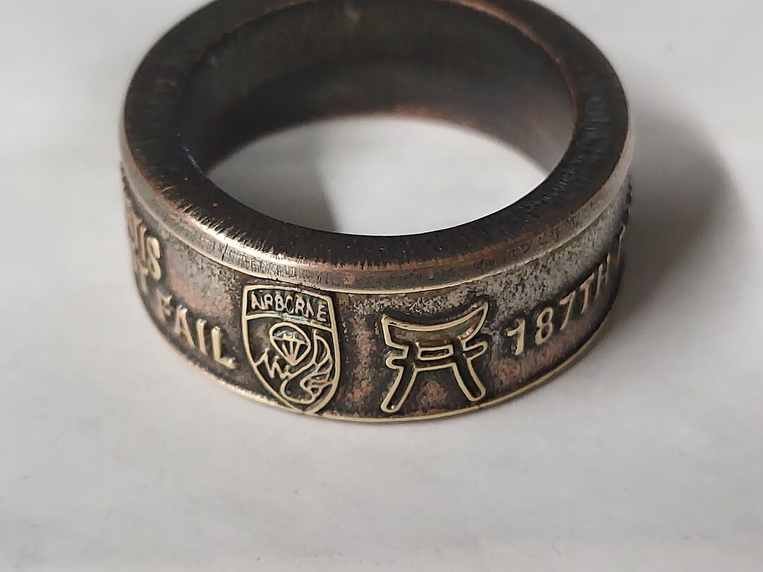 US Army, Rakkasans Challenge Coin Ring. Misspelling on Virtus Discount ...
