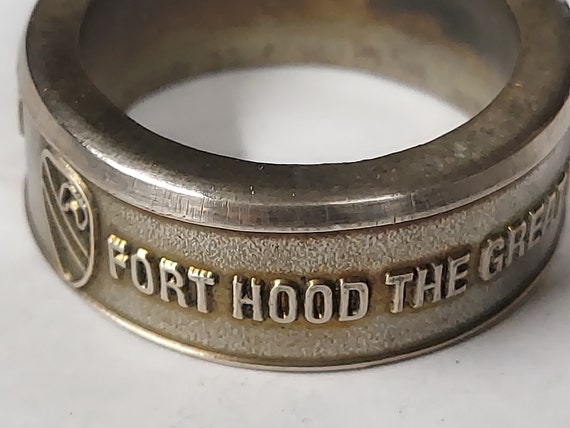Fort Hood Challenge Coin Ring - Etsy