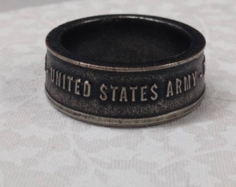 US Army Rakkasans Challenge Coin Ring - Etsy