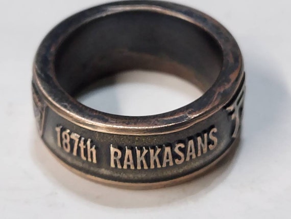 187th Rakkasans Challenge Coin Ring | Etsy
