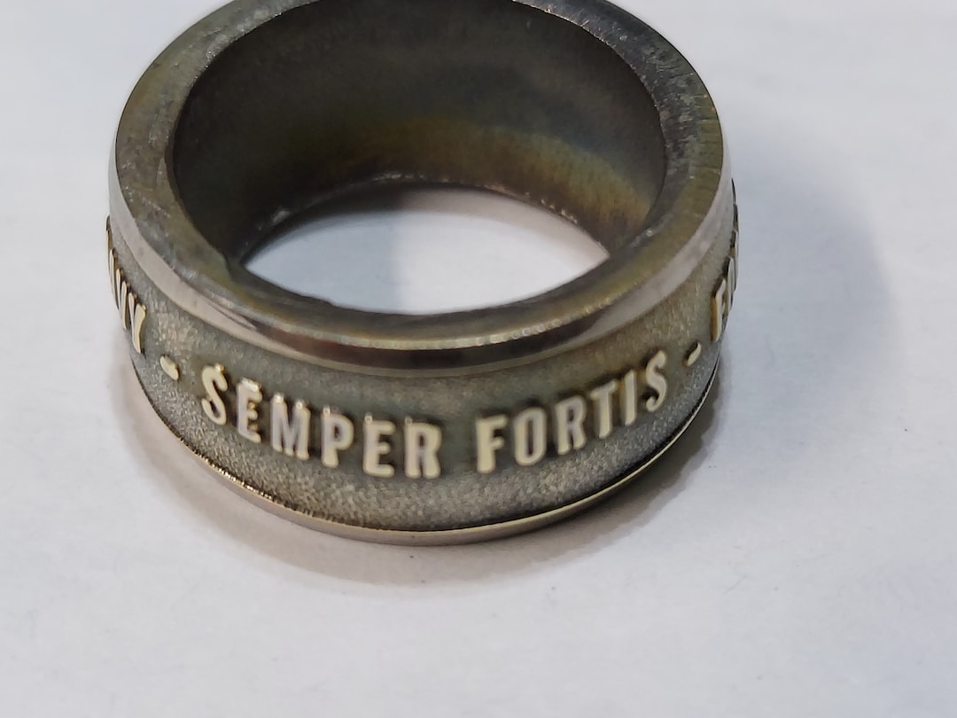 United States Navy Challenge Coin Ring - Etsy