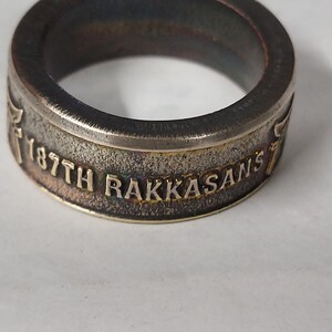 US Army, Rakkasans Challenge Coin Ring. Misspelling on Virtus Discount ...