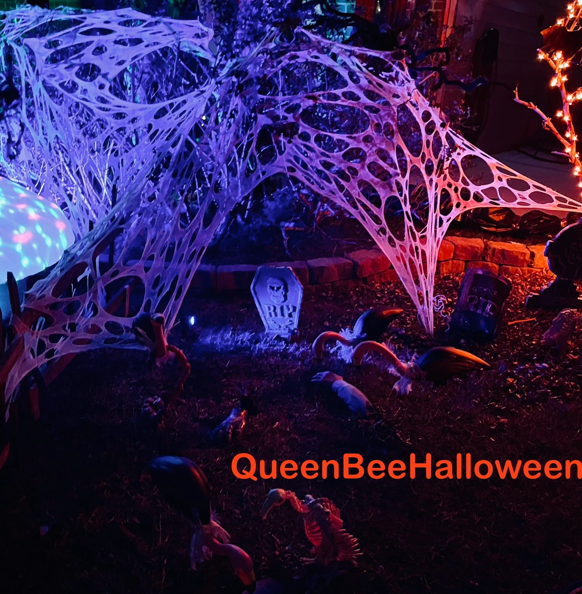 Giant Halloween Spider Webs, Reusable Decor - Etsy