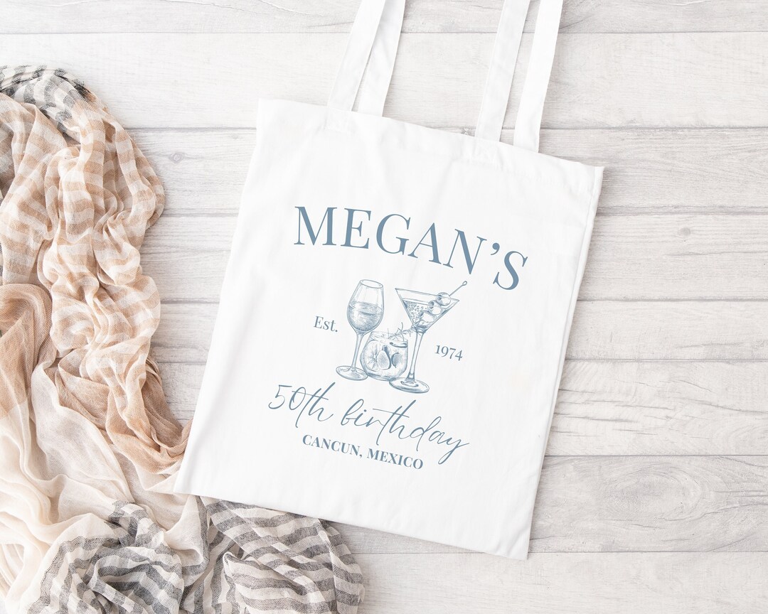 Custom Group Birthday Tote Bags, Personalized Birthday Tote Bags, 30th ...