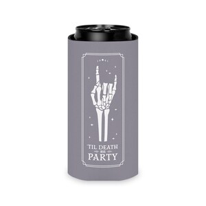 Custom Bride or Die Goth Bachelorette Party Can Coolers, Personalized ...