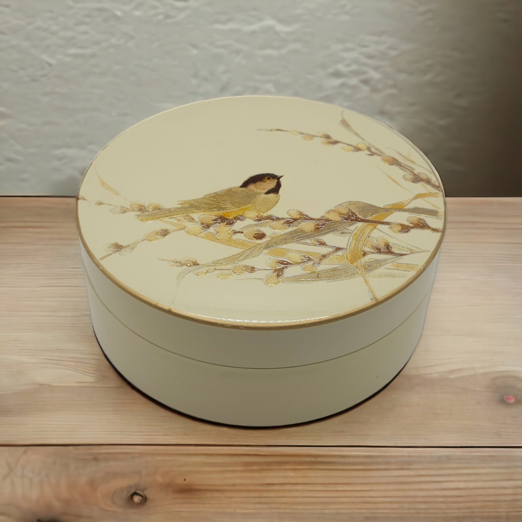 Otagiri Japan Tray and Coaster Set With Chickadee Birds. Snack Tray ...