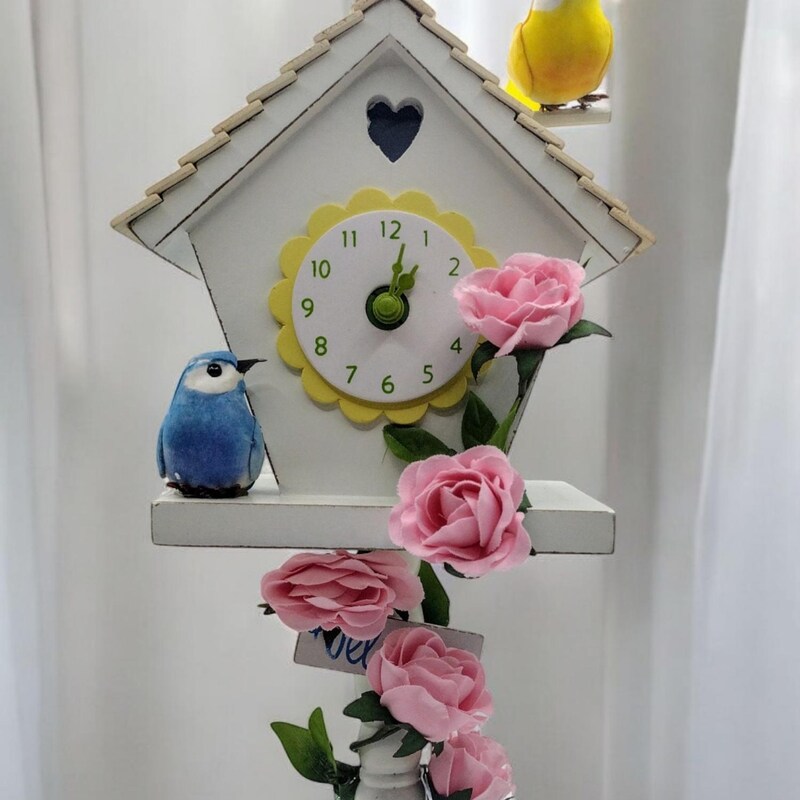 Birdhouse Clock - Etsy