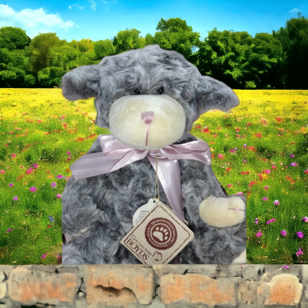 Vintage Collectible Lambert Fuzzy Fleece Lamb Boyds Bears. With Tags ...