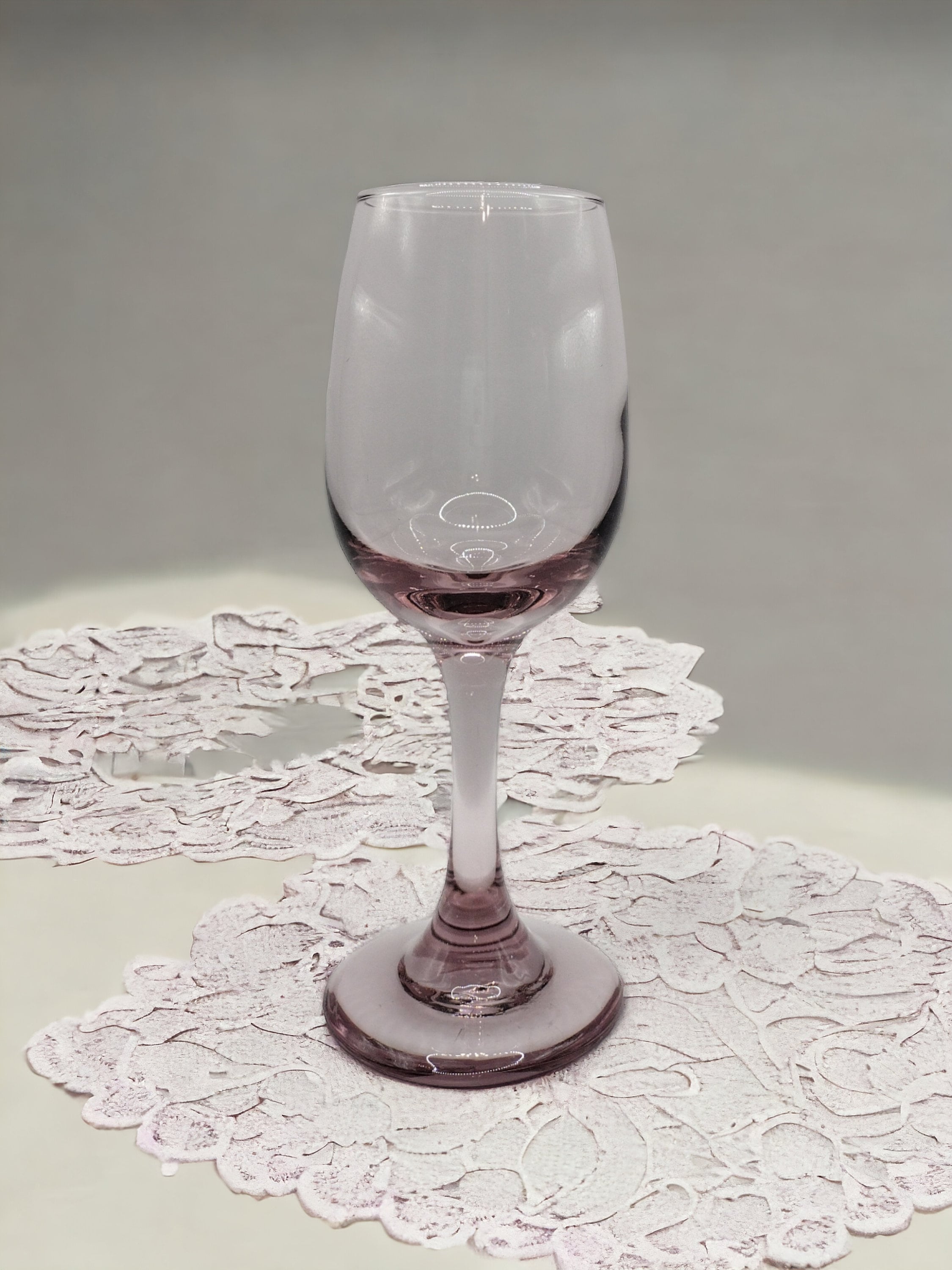 Plum Wine Glasses by Libbey Glassware. Colored Glass. Set of Two ...