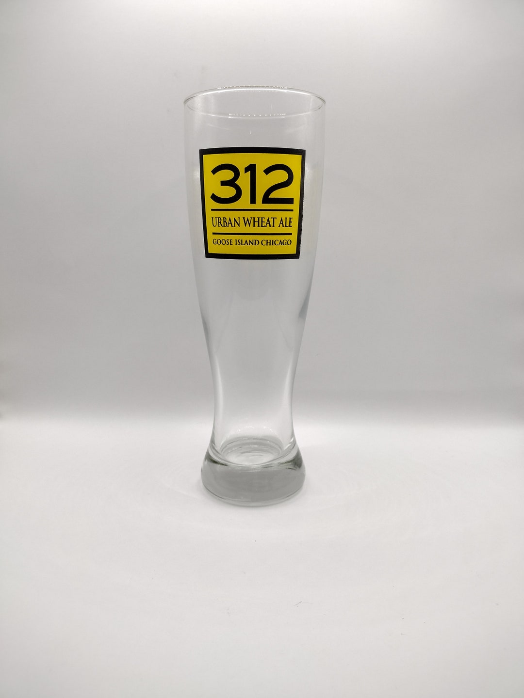 Goose Island Beer Glass. Vintage Man Cave Home Bar. Gift for Him. Brand ...