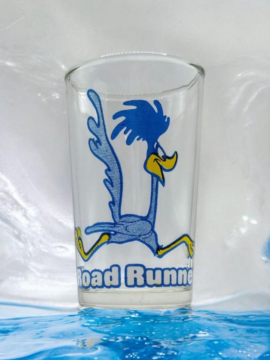 Warner Brothers Looney Tunes Road Runner Glass Vintage Jelly Jar Beep ...