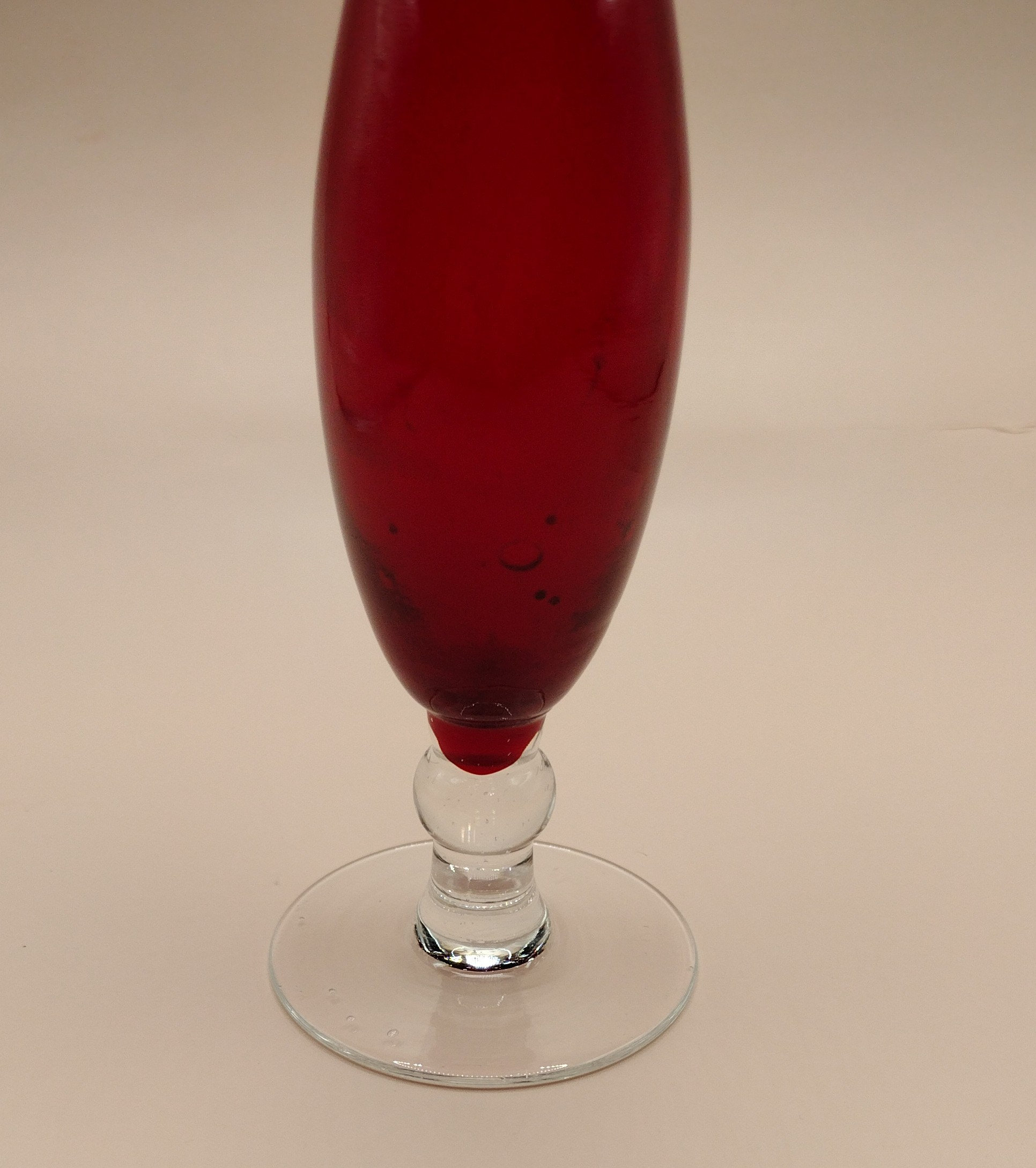 Vintage Bud Vase Red Glass Bathroom Decor Colored Vase Gift - Etsy