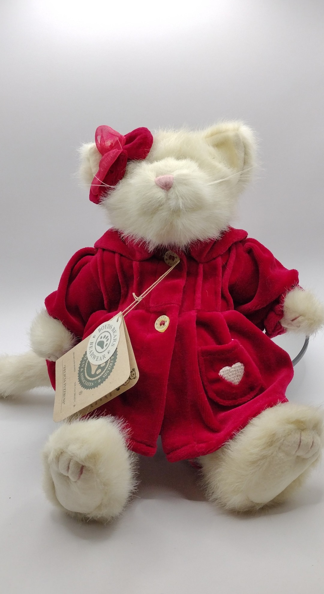 Vintage Collectible Boyds Bear Cat "felicia Fuzzbuns" J.B. Bean and ...