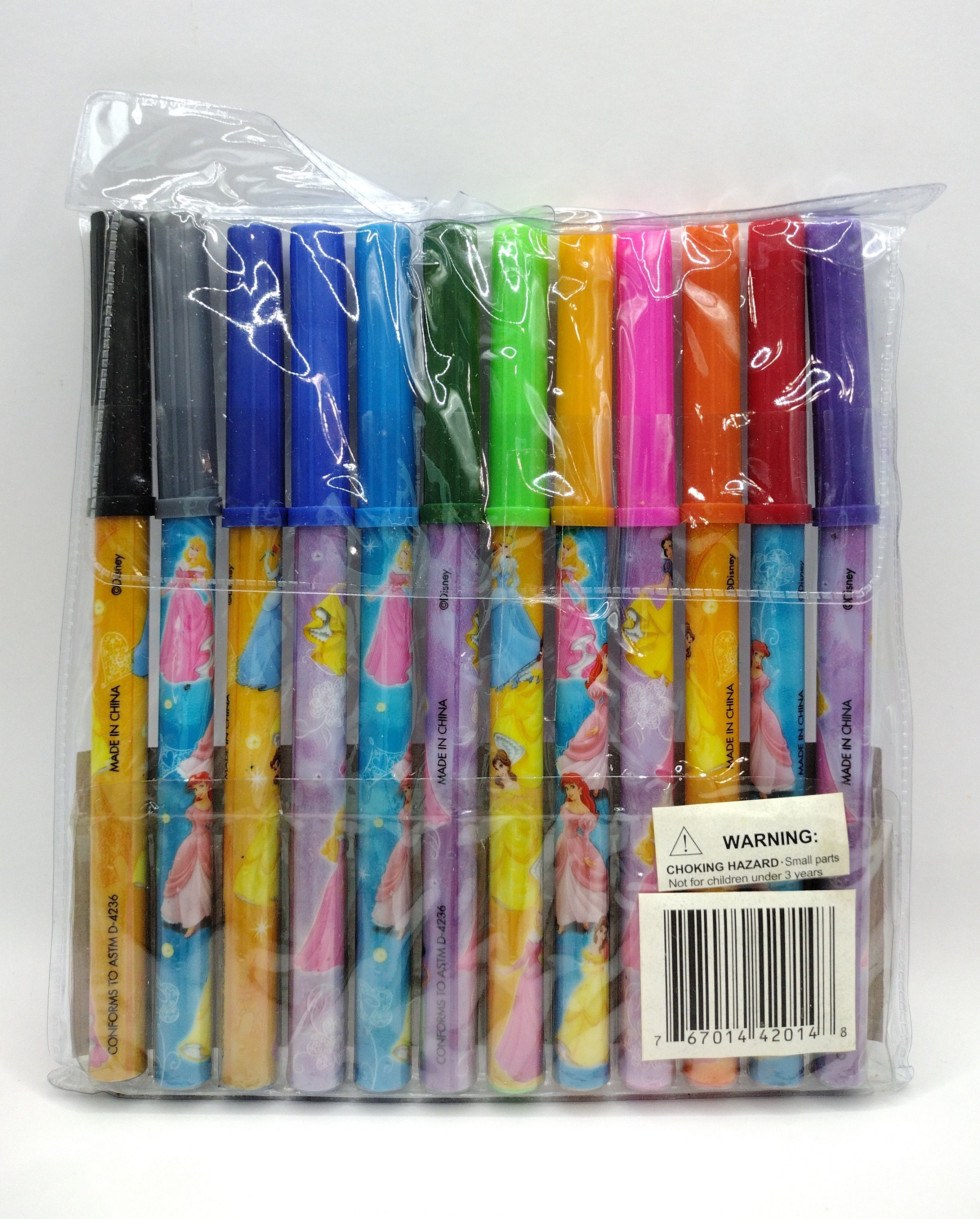 Vintage Collectible Disney Princess Set of 12 Markers. Snow - Etsy