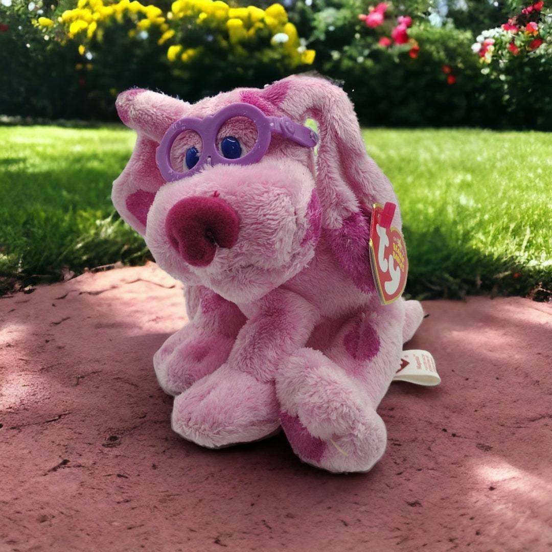 Ty Beanie Babies Vintage Collectible Pink Magenta Dog From Blue Clues ...