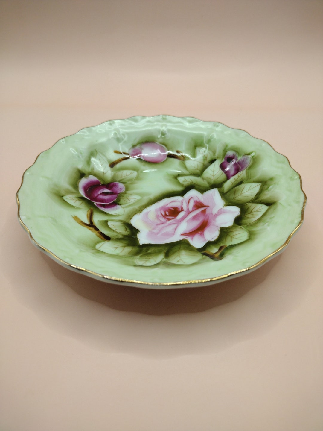Vintage Collectible Hand Painted Lefton China Appetizer Dessert Plate ...
